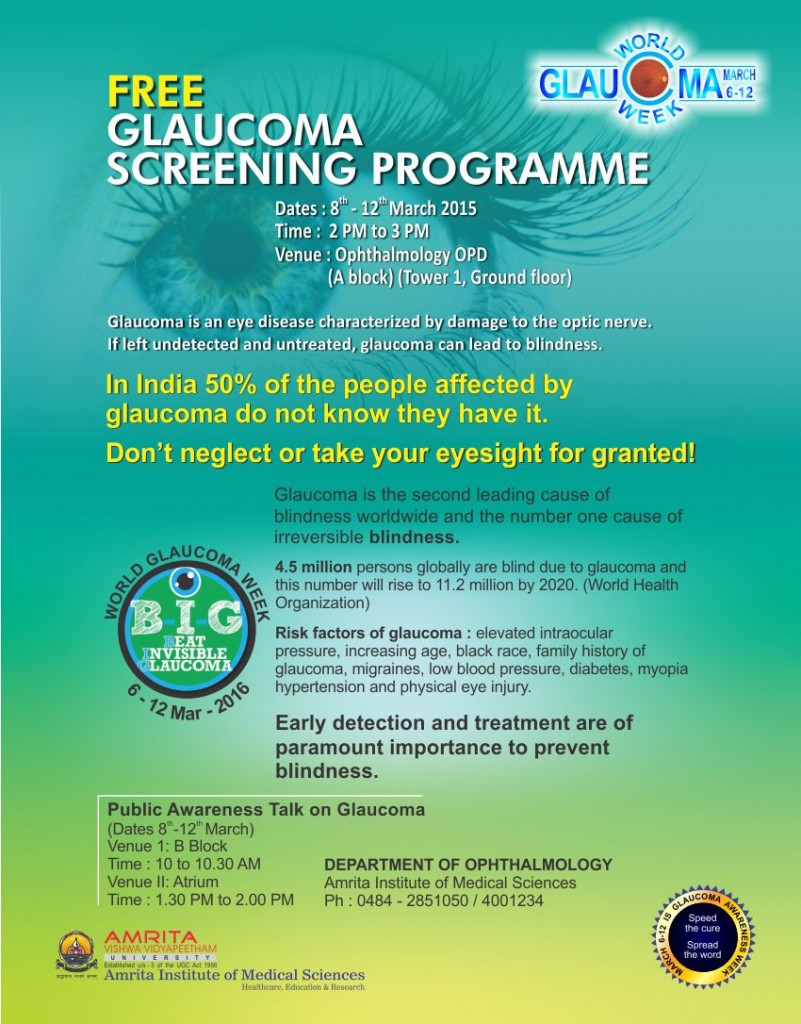 World Glaucoma Week » Glaucoma Awareness Program